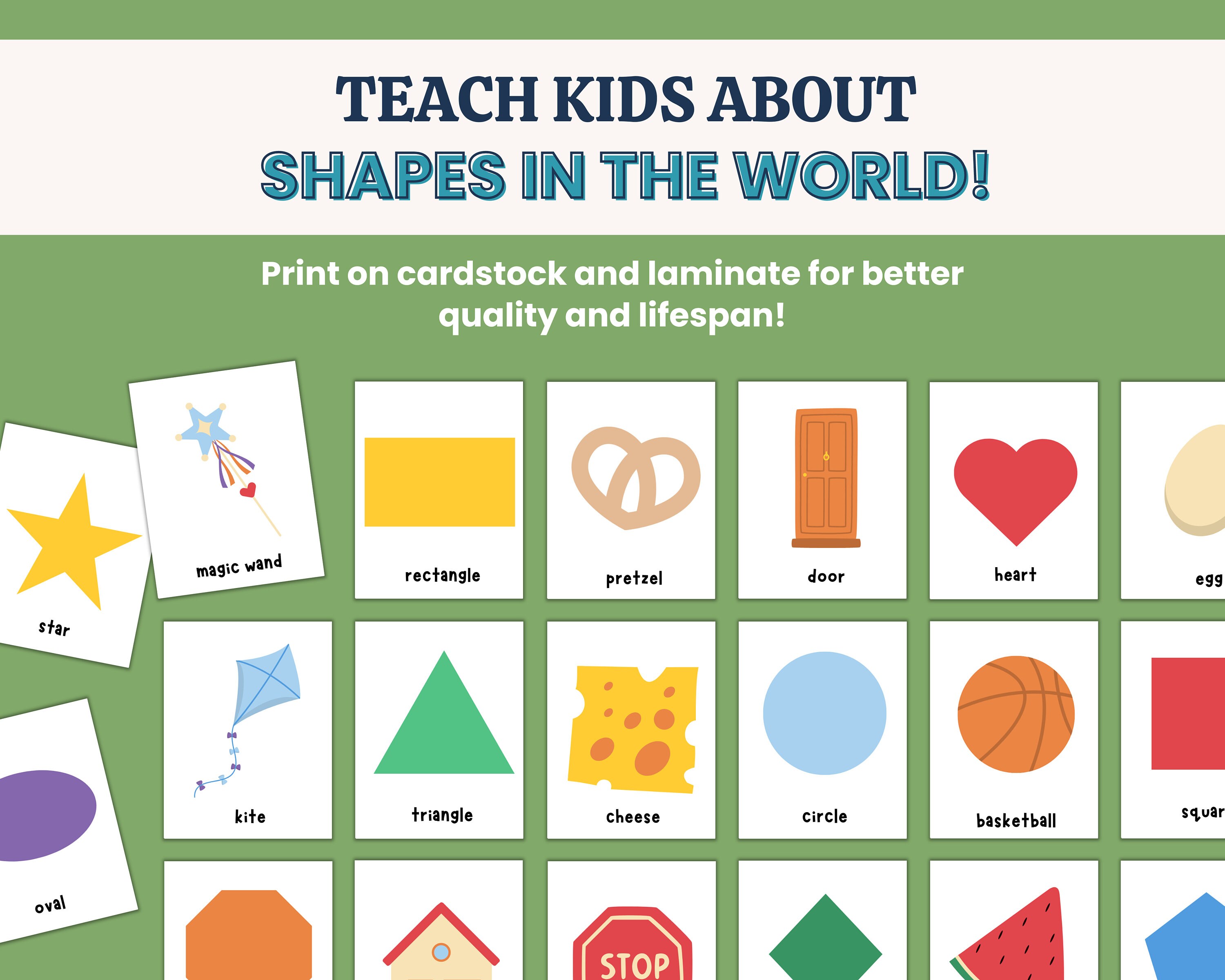 Printable Shape Matching Game Fun and Educational Interactive Learning ...