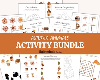 Printable Fall/autumn Preschool Activity Bundle - Etsy