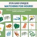 Wild Animals Printable Matching Game Fun and Educational Activity for ...