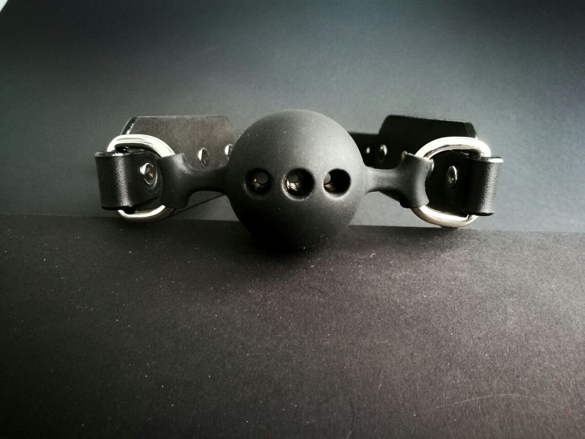 Bdsm Ball Gag Vegan Sexy Gag Submissive Restraints Fetish Etsy