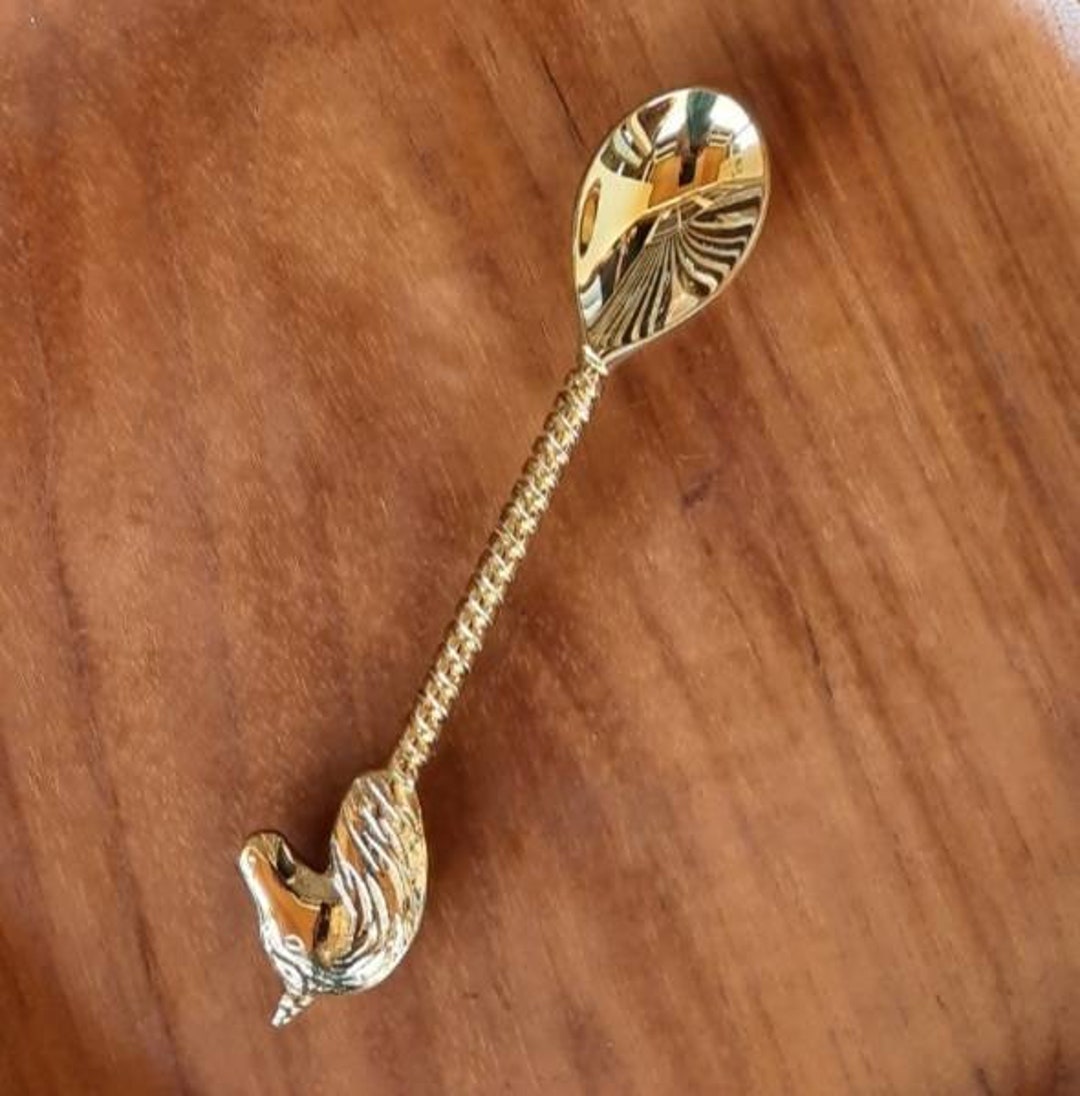 Brass 2x Brass Cutlery Spoon Unicorn Brass Dessert Spoons - Etsy New ...