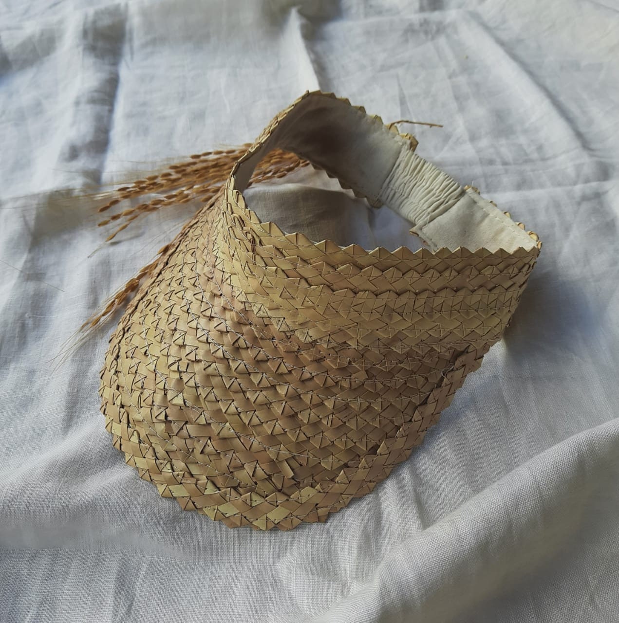Sun Visor Palm Leaf Summer Straw Cap Sun Visor Also Ready - Etsy