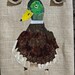 A-101 Mallard Duck Fabric Collage Wall Hanging - Etsy