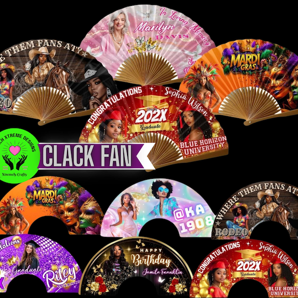 Clack Fan Template - Etsy