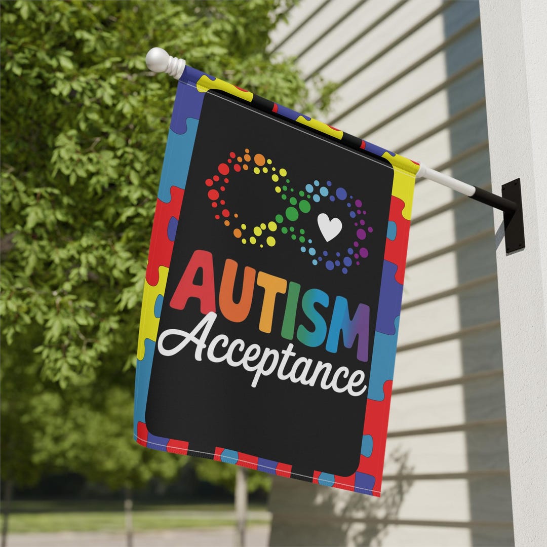 Autism Awareness Flag: Double-sided Poly Poplin House Banner - Etsy