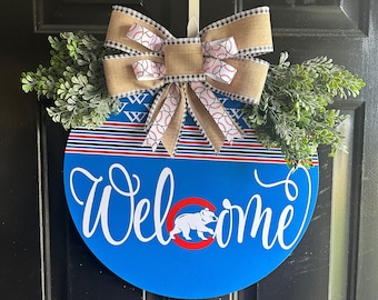 Chicago Cubs Welcome Sign - Etsy