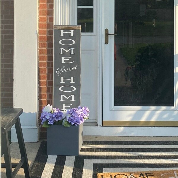 Porch Sign With Planter - Etsy
