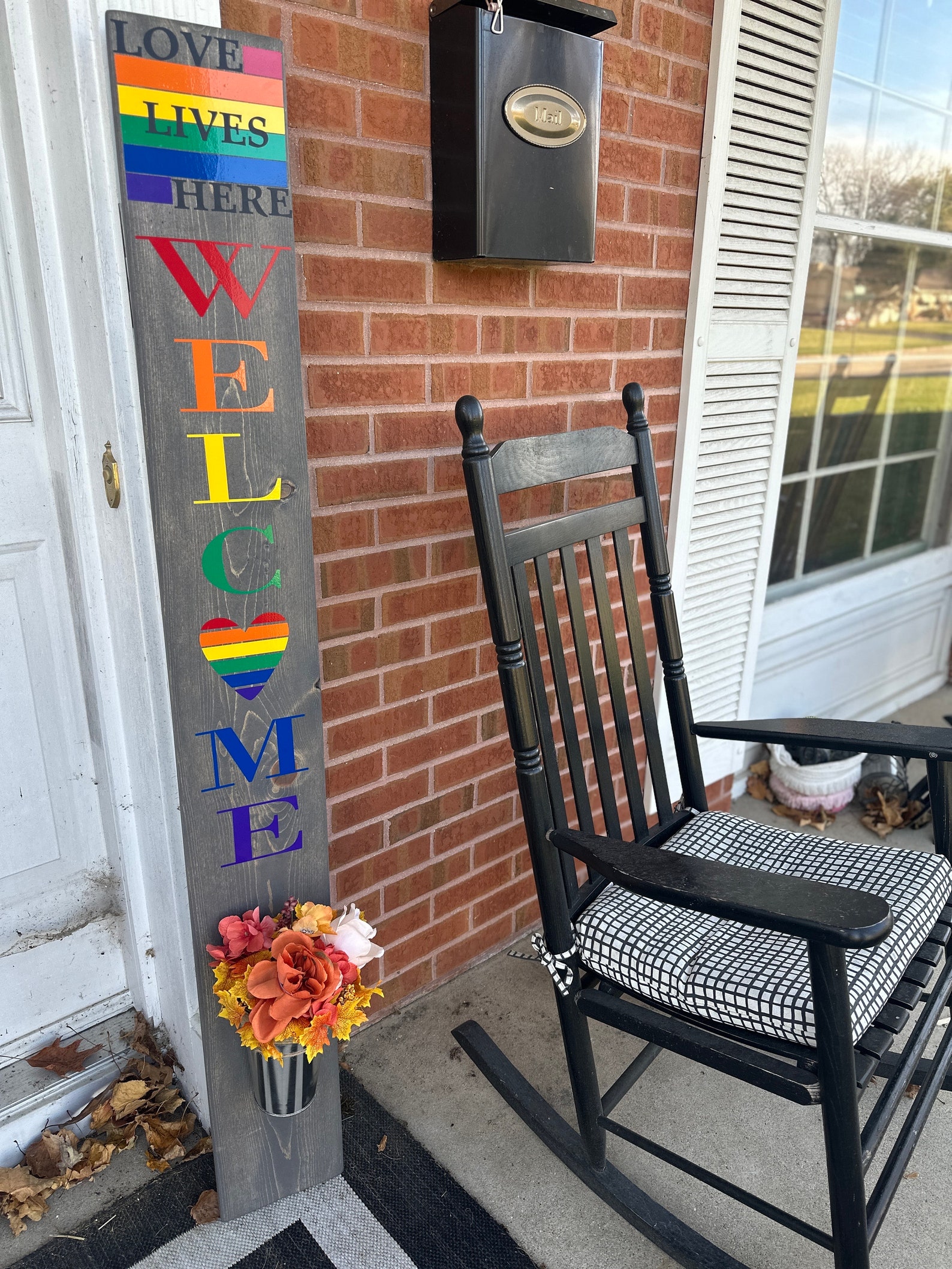 Pride Sign Gay Pride WELCOME Sign Love is Love Sign - Etsy
