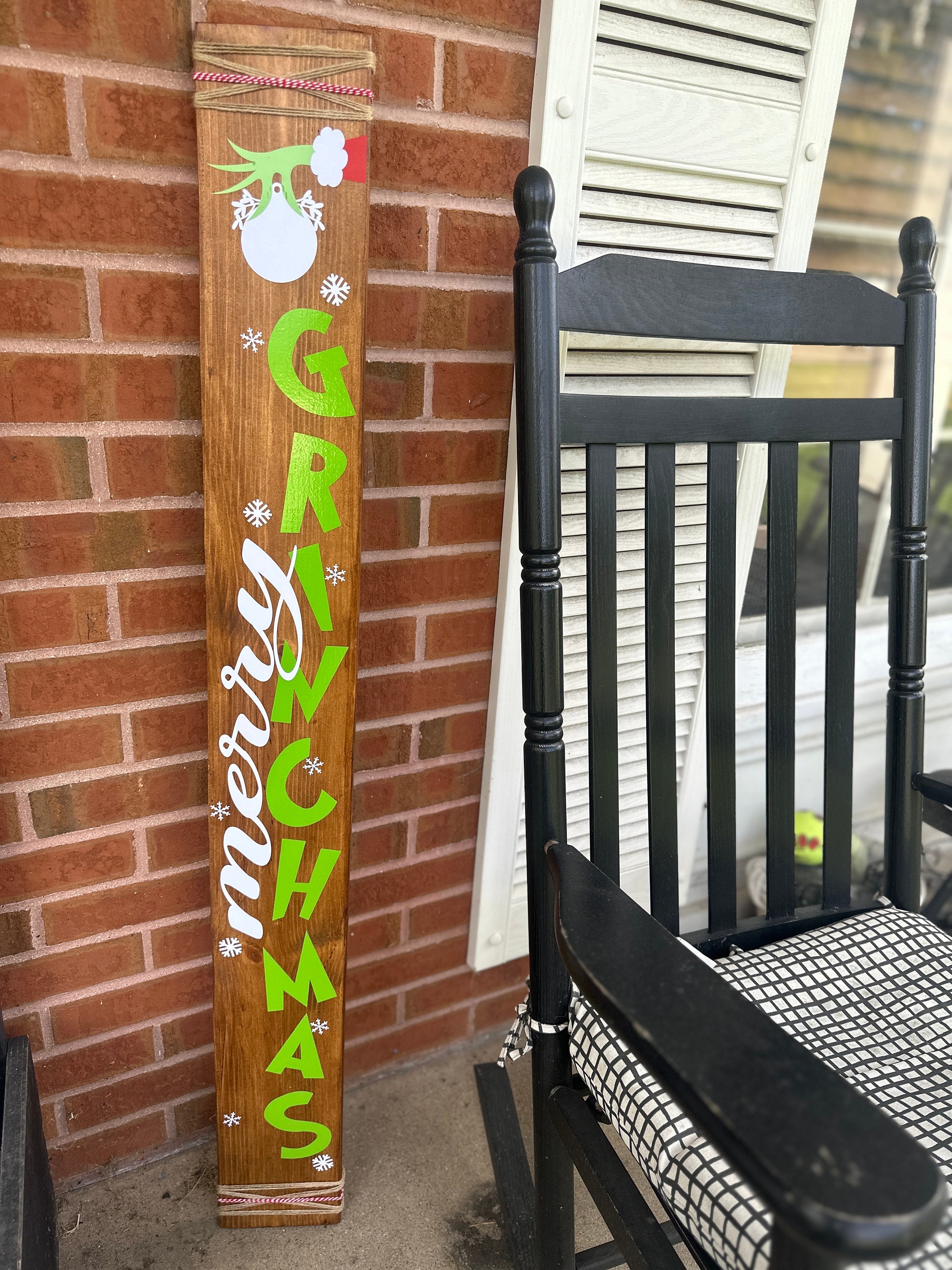 Merry Grinchmas Front Door Decor Grinch Front Door Wreath Grinch Door ...