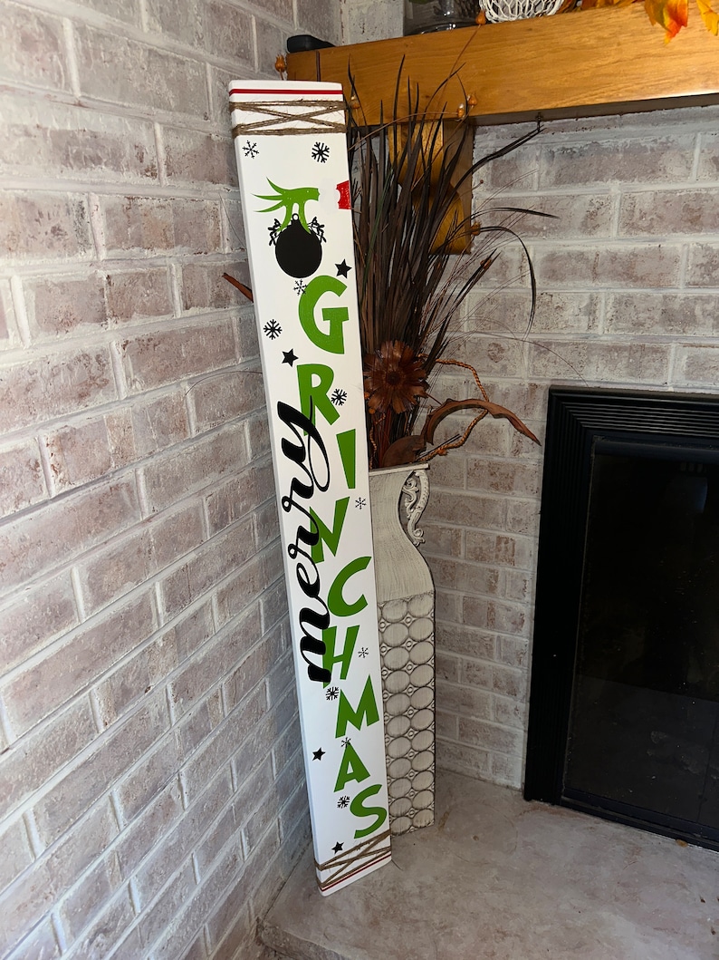 Merry Grinchmas Front Door Decor Grinch Front Door Wreath Grinch Door ...