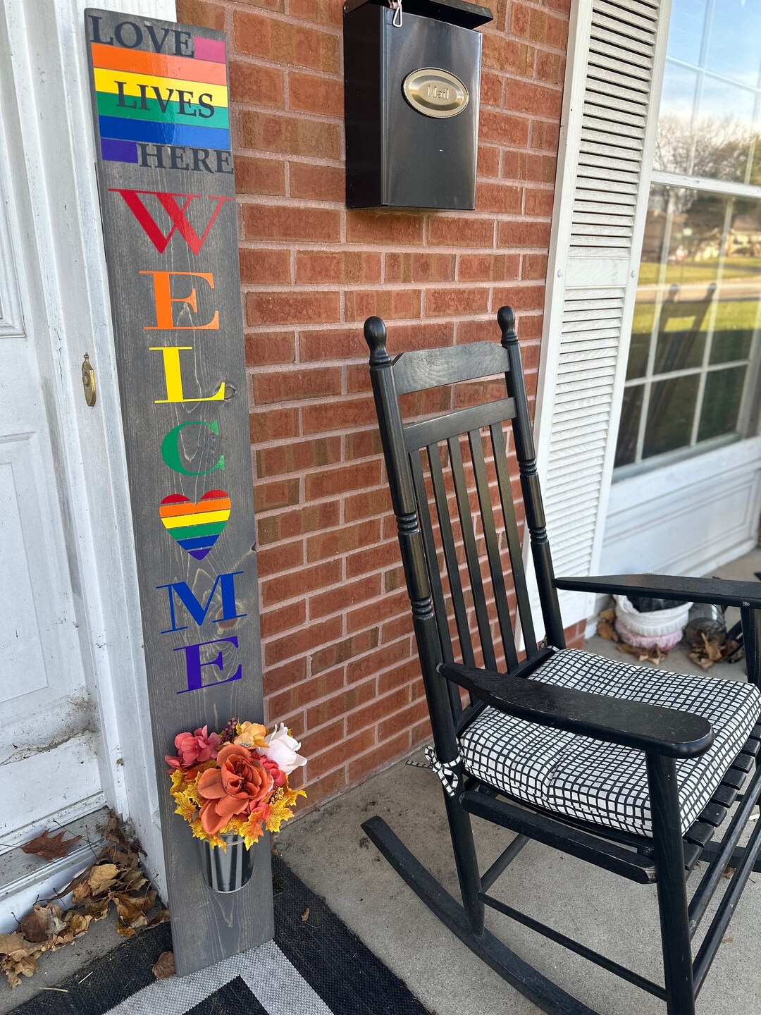Pride Sign, Gay Pride, WELCOME Sign, Love is Love Sign, Rainbow Sign ...