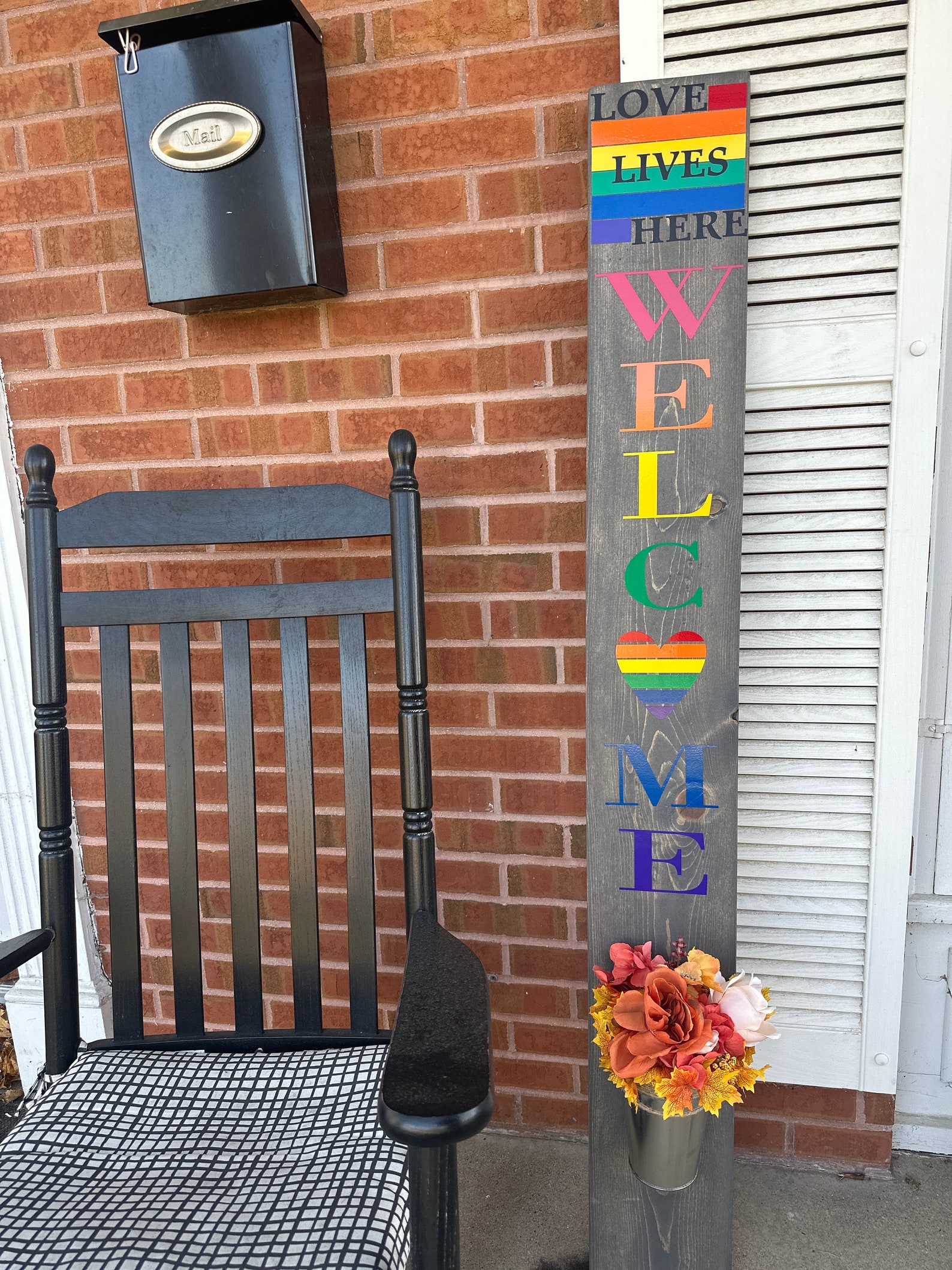 Pride Sign, Gay Pride, WELCOME Sign, Love is Love Sign, Rainbow Sign ...