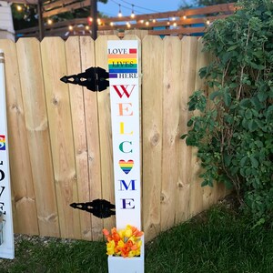 Pride Sign, Gay Pride, WELCOME Sign, Love is Love Sign, Rainbow Sign ...
