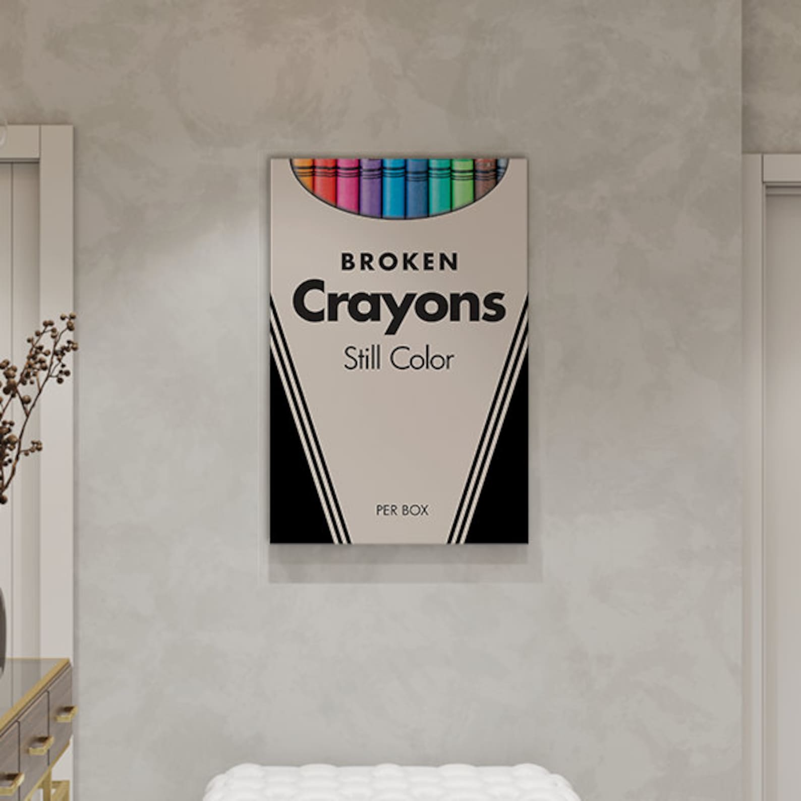 Crayola, Crayon Broken Crayons Still Color Canvas Poster - Etsy