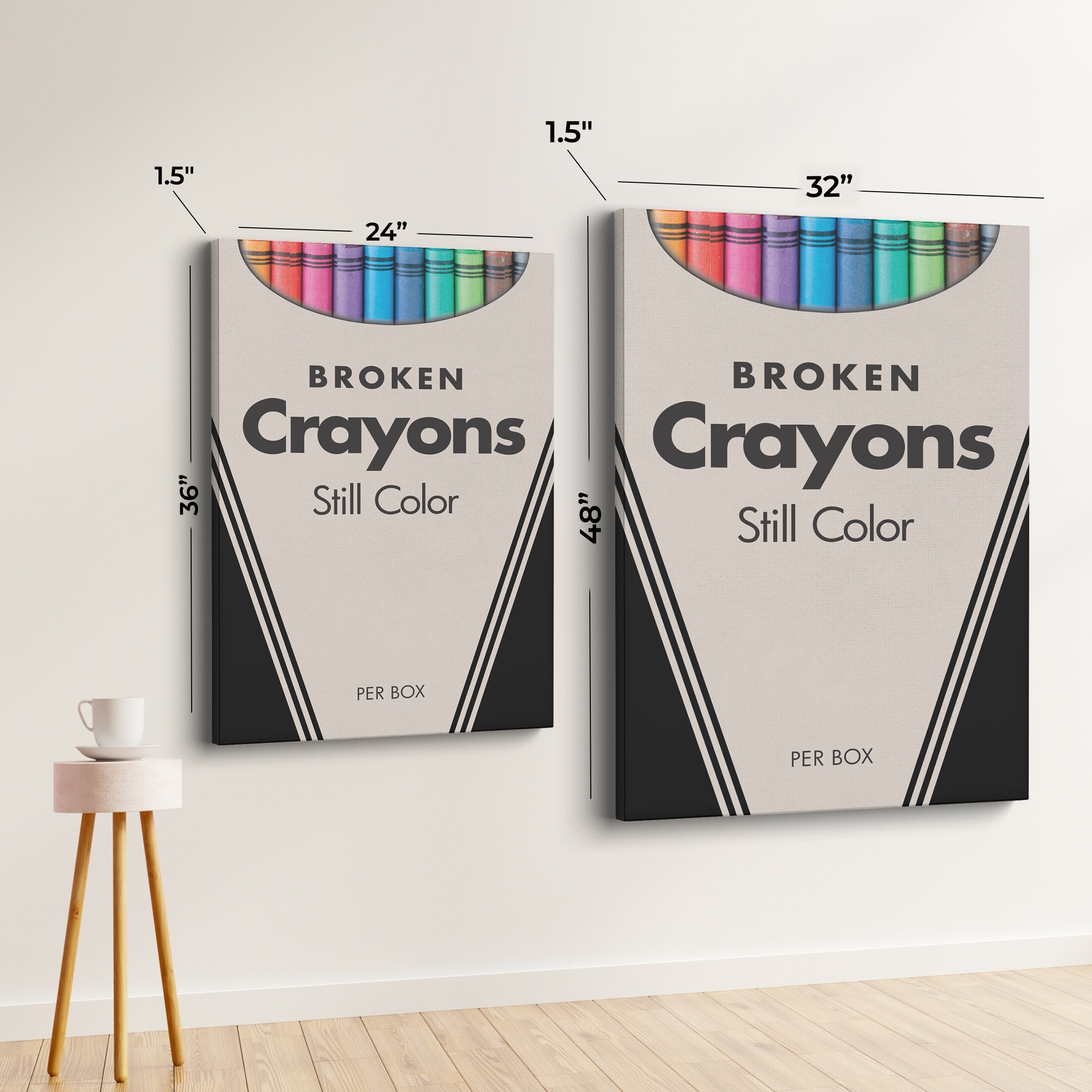 Crayola, Crayon Broken Crayons Still Color Canvas Poster - Etsy
