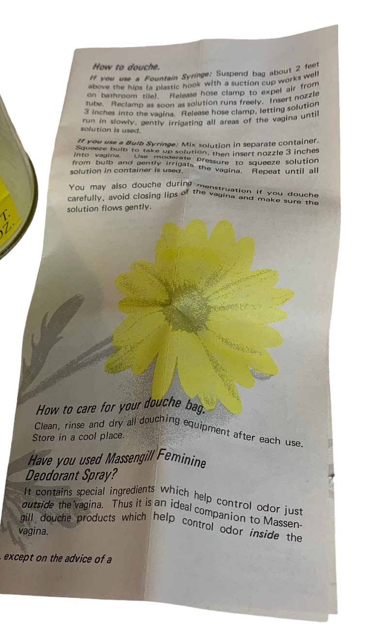 Vintage MASSENGILL Douche Powder Jar in Original Box 3 Oz Prop - Etsy