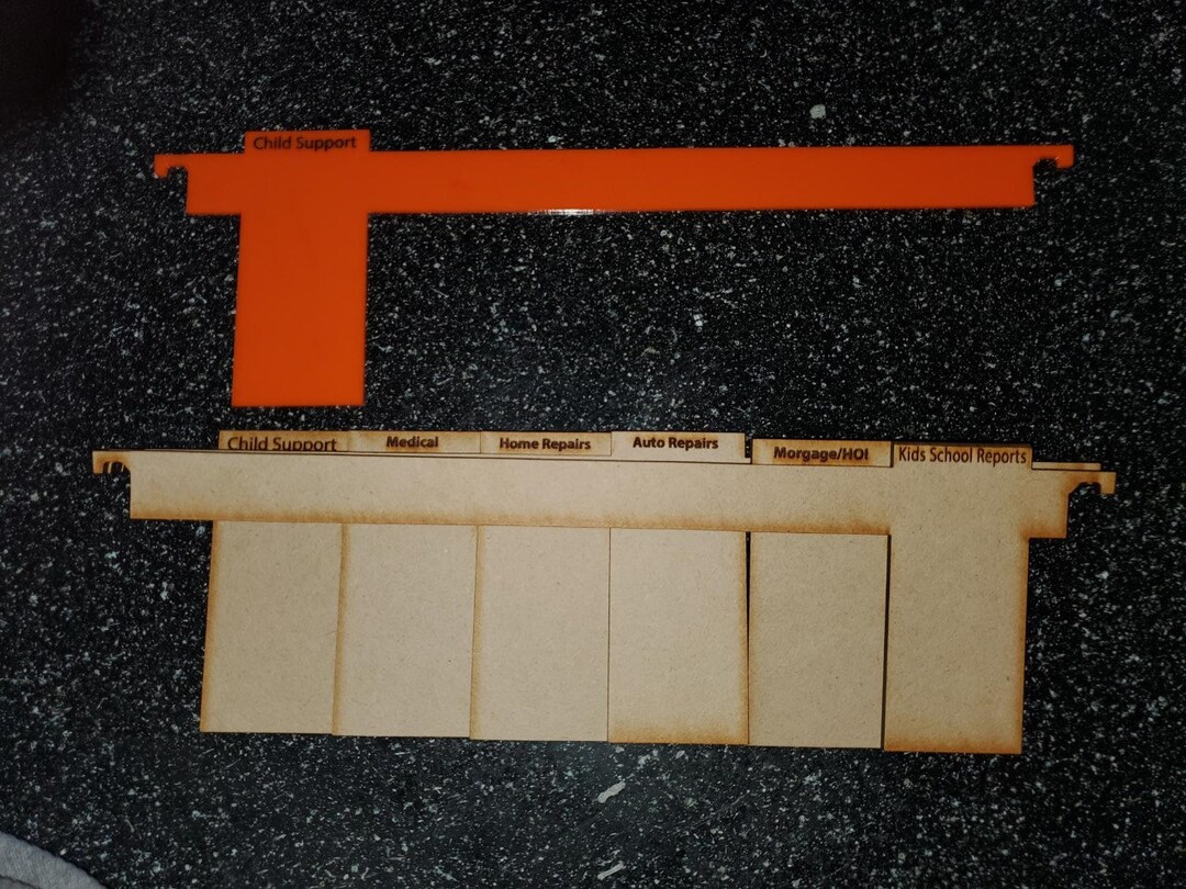 Hanging "file Folder" Divider With Tabs - Etsy