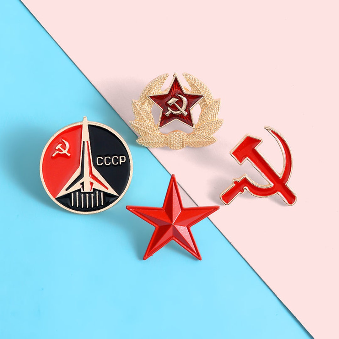 Socialist Logo Pin Pentagram Pin CCCP USSR Enamel Pin Command - Etsy ...