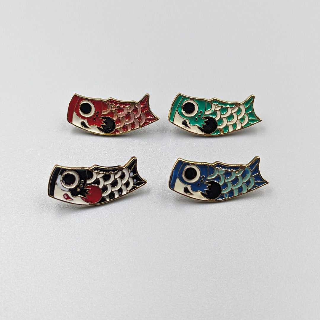 Koi Fish Enamel Pin Cute Fish Pin Fengshui Pin - Etsy