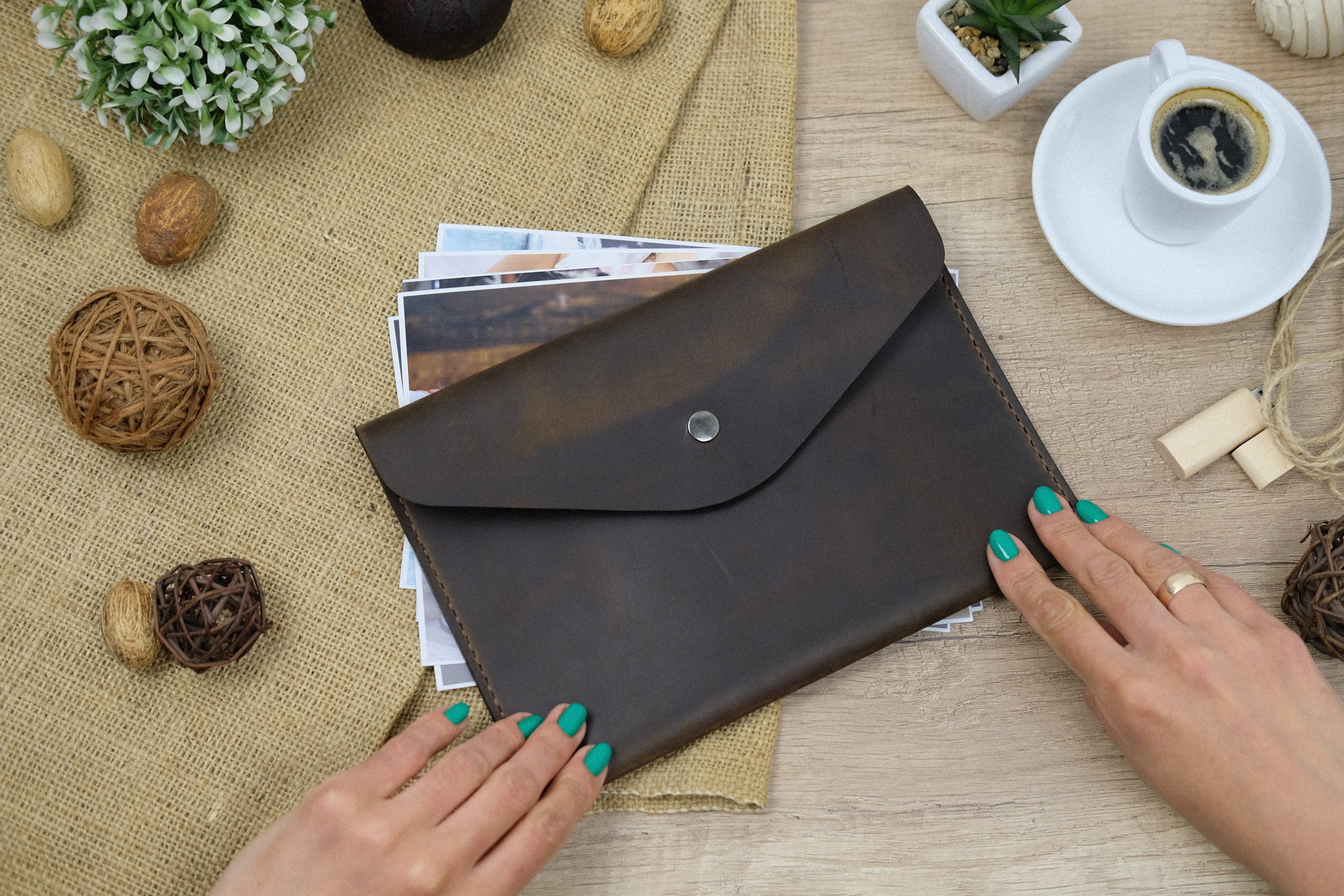Classic Natural Leather Envelopes for 6x8 Prints 15x21cm | Etsy