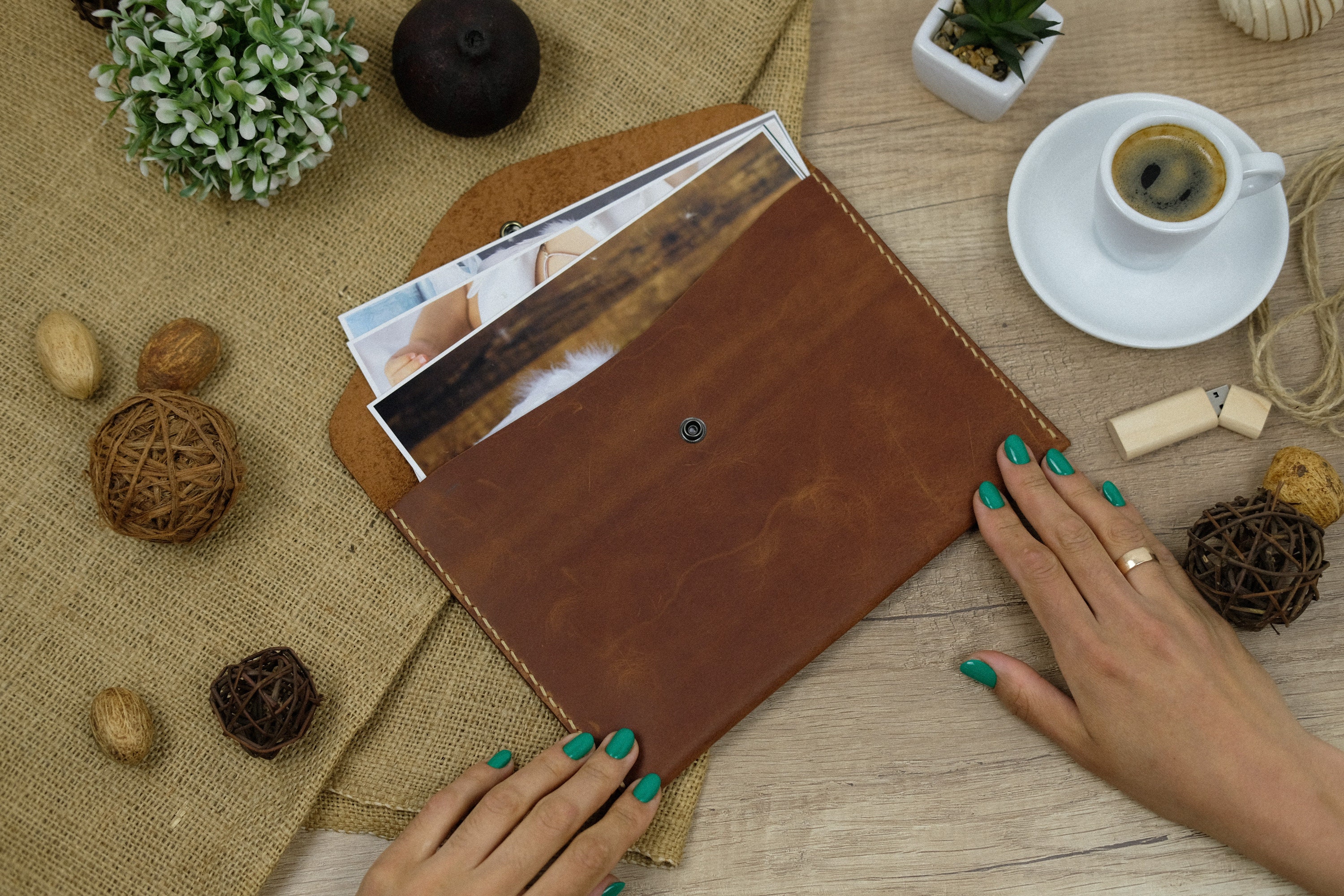 Classic Natural Leather Envelopes for 6x8 Prints 15x21cm | Etsy