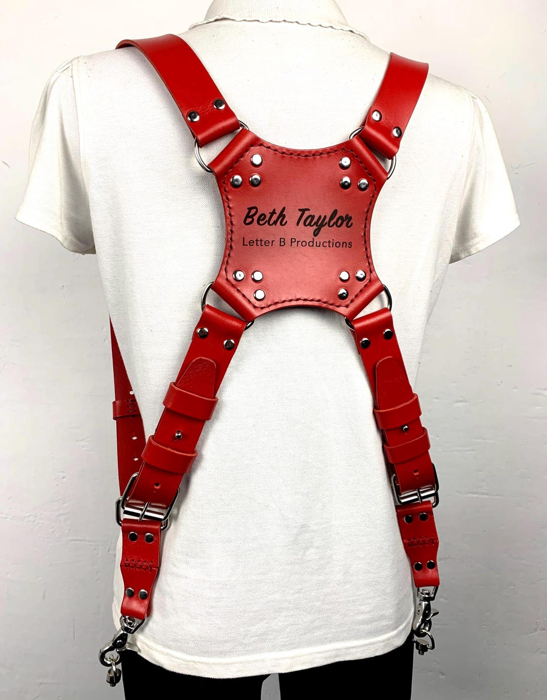 DSLR & SLR Dual Camera Harness | Personalized Leather Strap ...