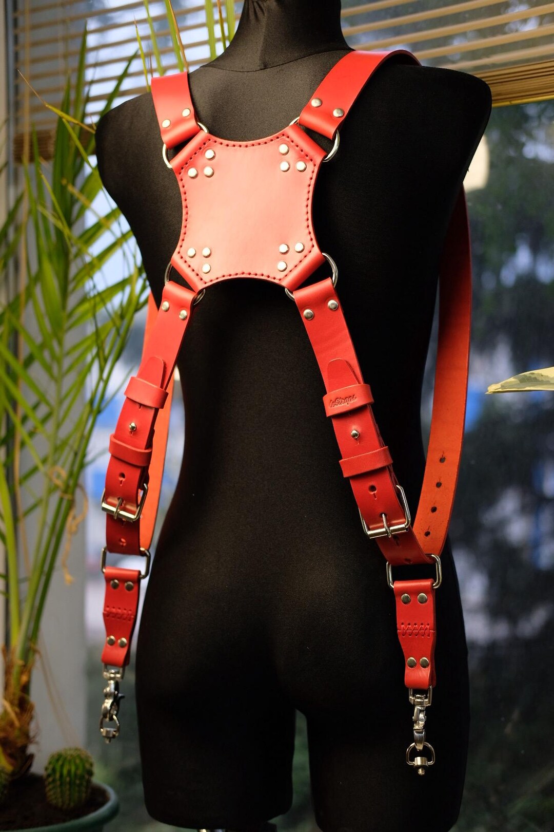 Personalized Dual Leather Camera Strap – DSLR/SLR Harness Gift for ...
