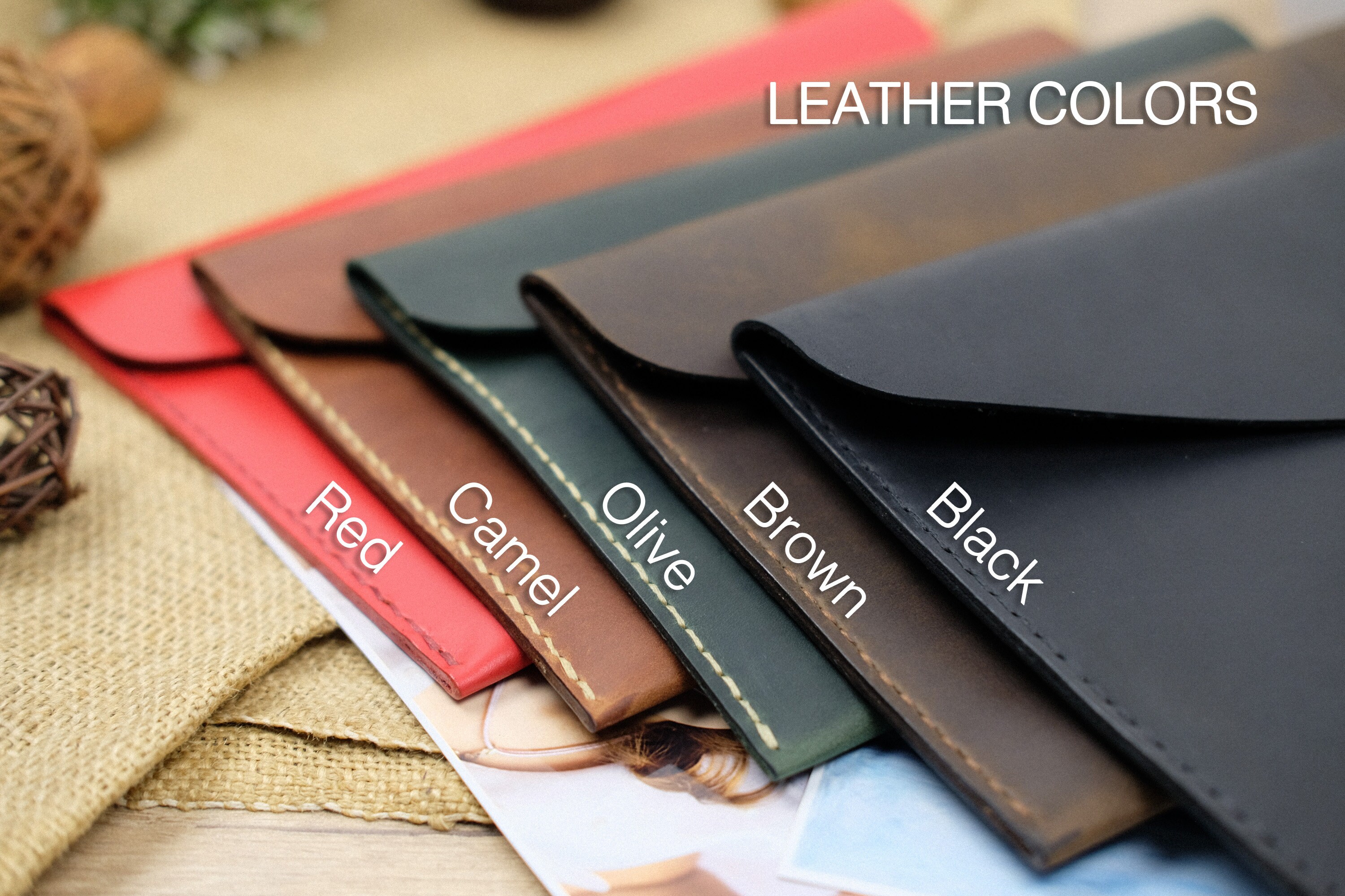 Classic Natural Leather Envelopes for 6x8 Prints 15x21cm | Etsy