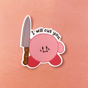Knife Meme I Will Cut You Sticker - Etsy