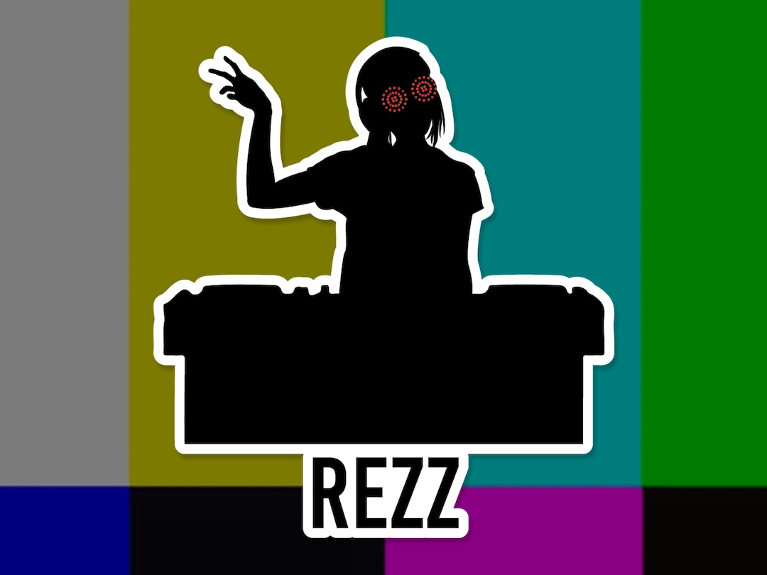 Rezz Silhouette EDM Sticker - Etsy