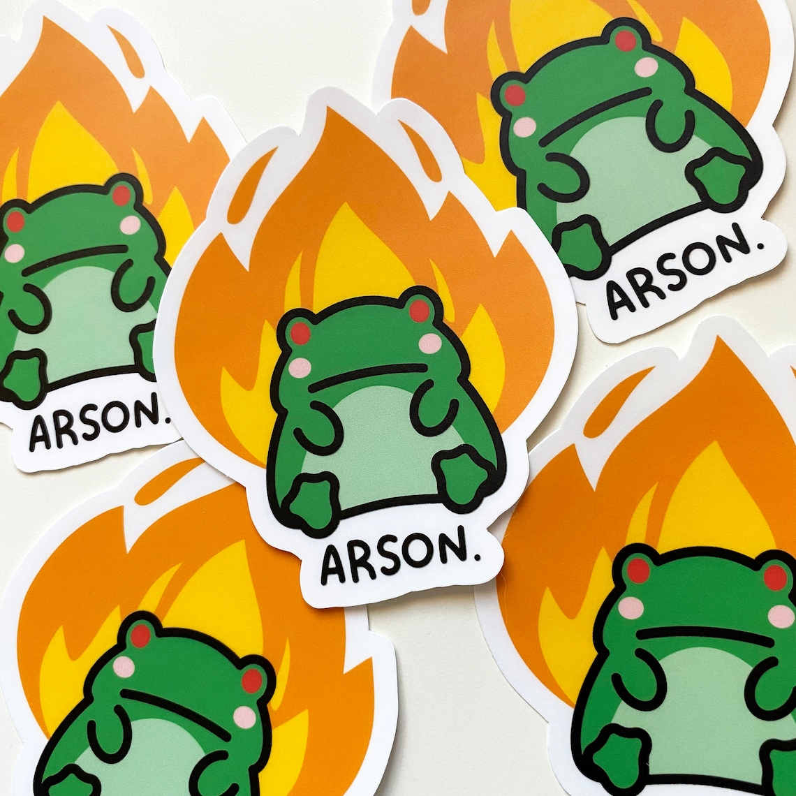 Arson Frog Meme Sticker - Etsy