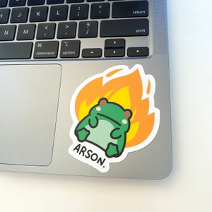 Arson Frog Meme Sticker - Etsy