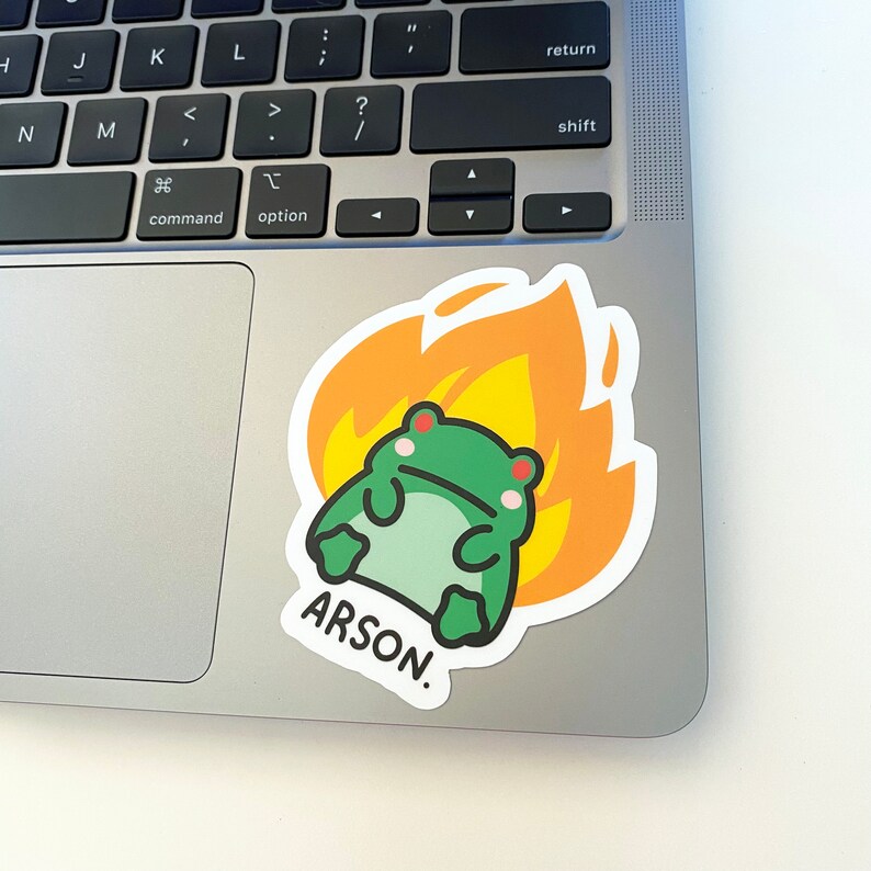 Arson Frog Meme Sticker | Etsy