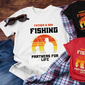 Father Son Fishing Shirts Father Son Matching Shirts Daddy and Me Fishing Shirt Best Fishing ...