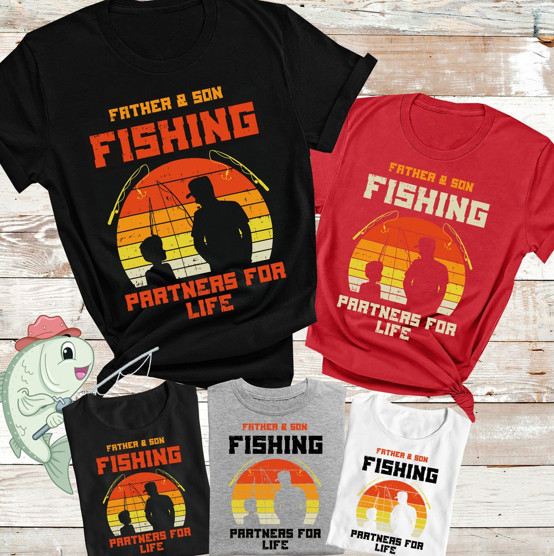 Father Son Fishing Shirts Father Son Matching Shirts Daddy and Me Fishing Shirt Best Fishing ...