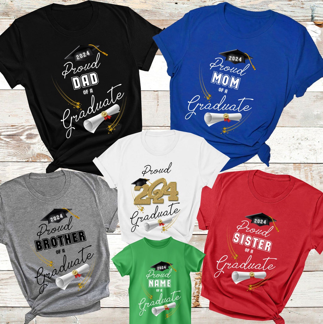 Graduation Custom Family Shirts,senior 2024 Family Matching T Shirt ...
