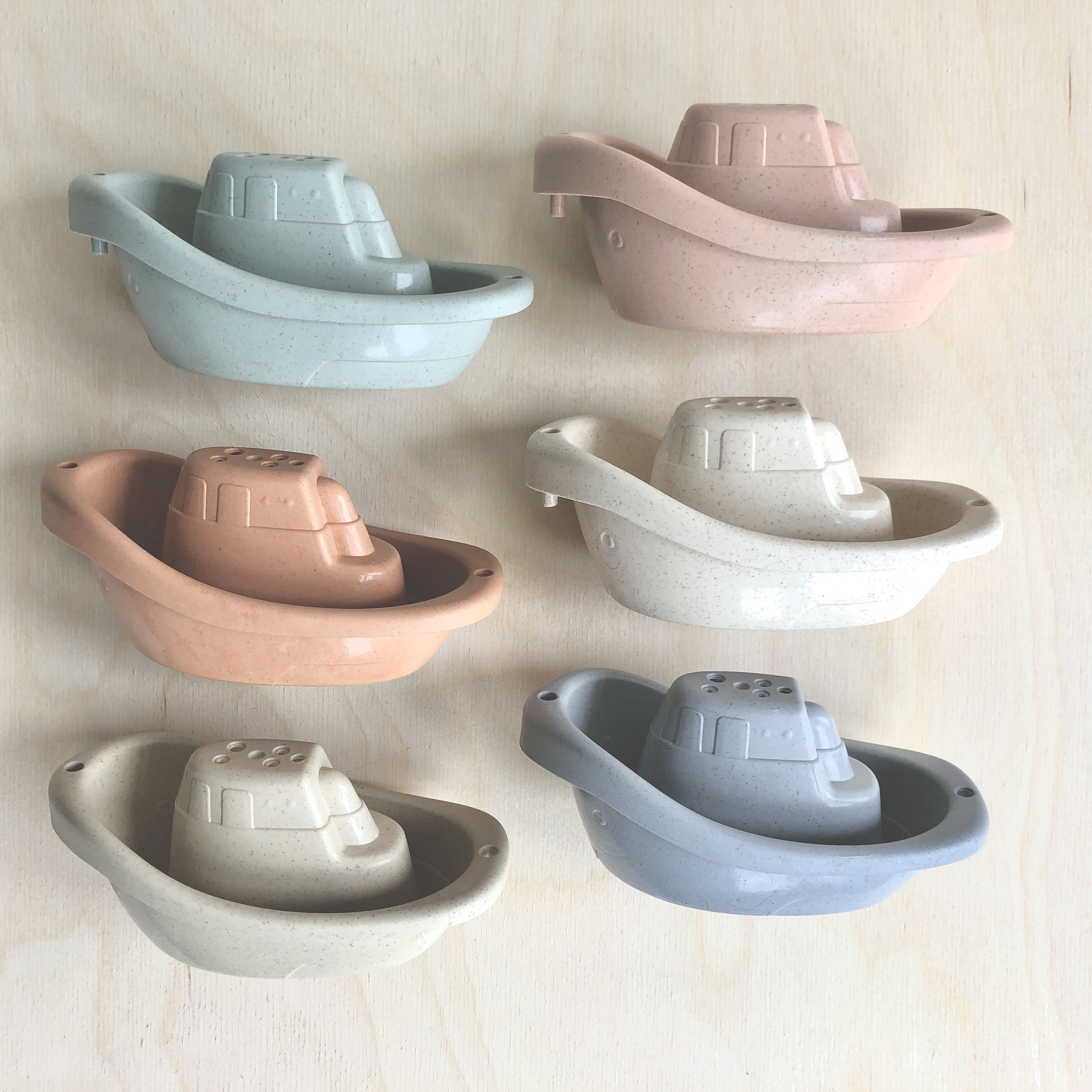 Minifolk Set of 6 Stackable Toy Boats | Boat Bath Toy | Sand and Water ...