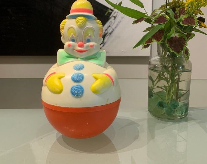 Vintage Banitoy Roly Poly Circus Clown Chime Toy 1977. - Etsy