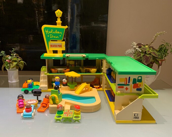 Vintage Playskool Holiday Inn & Fisher Price Little People Swimming ...