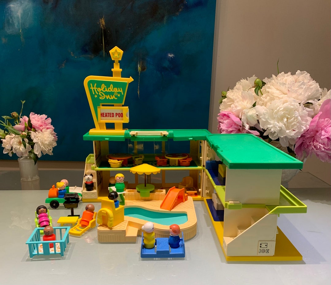 Vintage Playskool Holiday Inn & Fisher Price Little People Swimming ...