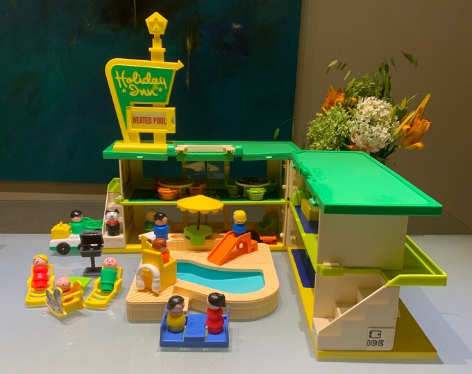 Vintage Playskool Holiday Inn and Fisher Price Little People Swimming ...