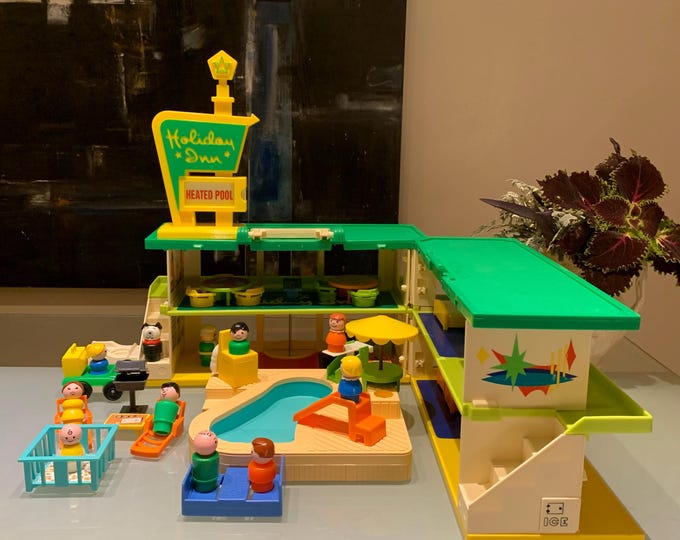 Vintage Playskool Holiday Inn & Fisher Price Little People Swimming ...