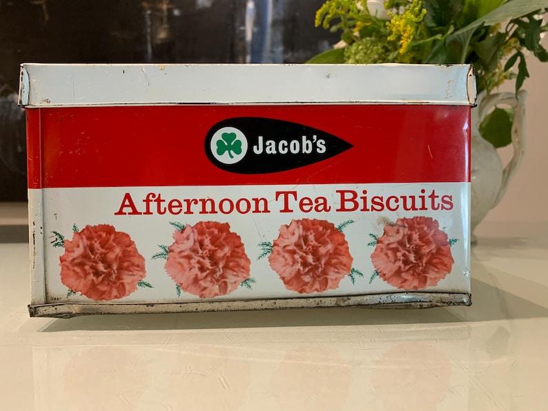 Vintage Irish Tea Biscuit Tin Bin. - Etsy