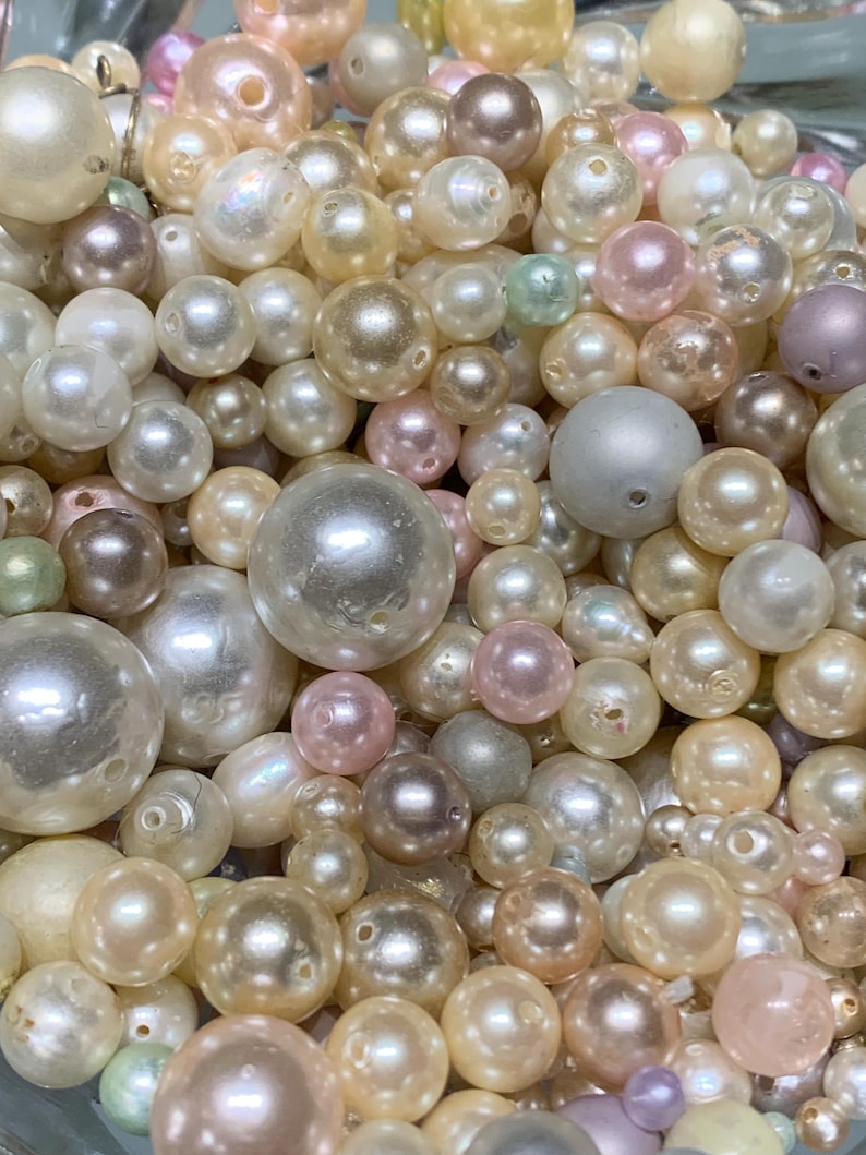 Vintage Faux Pearl Bead Soup/crafting Beads. Your Choice! Please Read ...