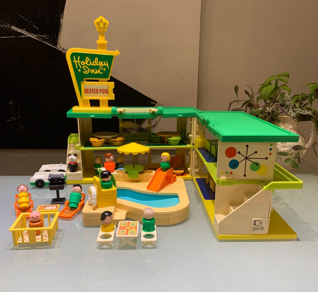 Vintage Playskool Holiday Inn & Fisher Price Little People Swimming ...