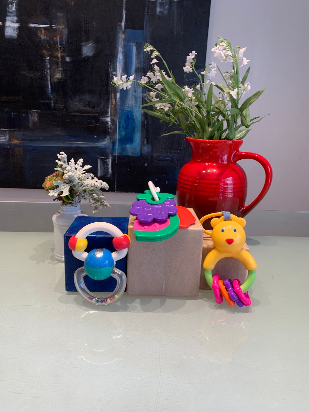 Vintage Developmental Baby Rattles. TOMY, the First Years & Kids II Inc ...