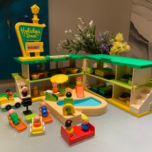 Vintage Playskool Holiday Inn & Fisher Price Little People Swimming ...
