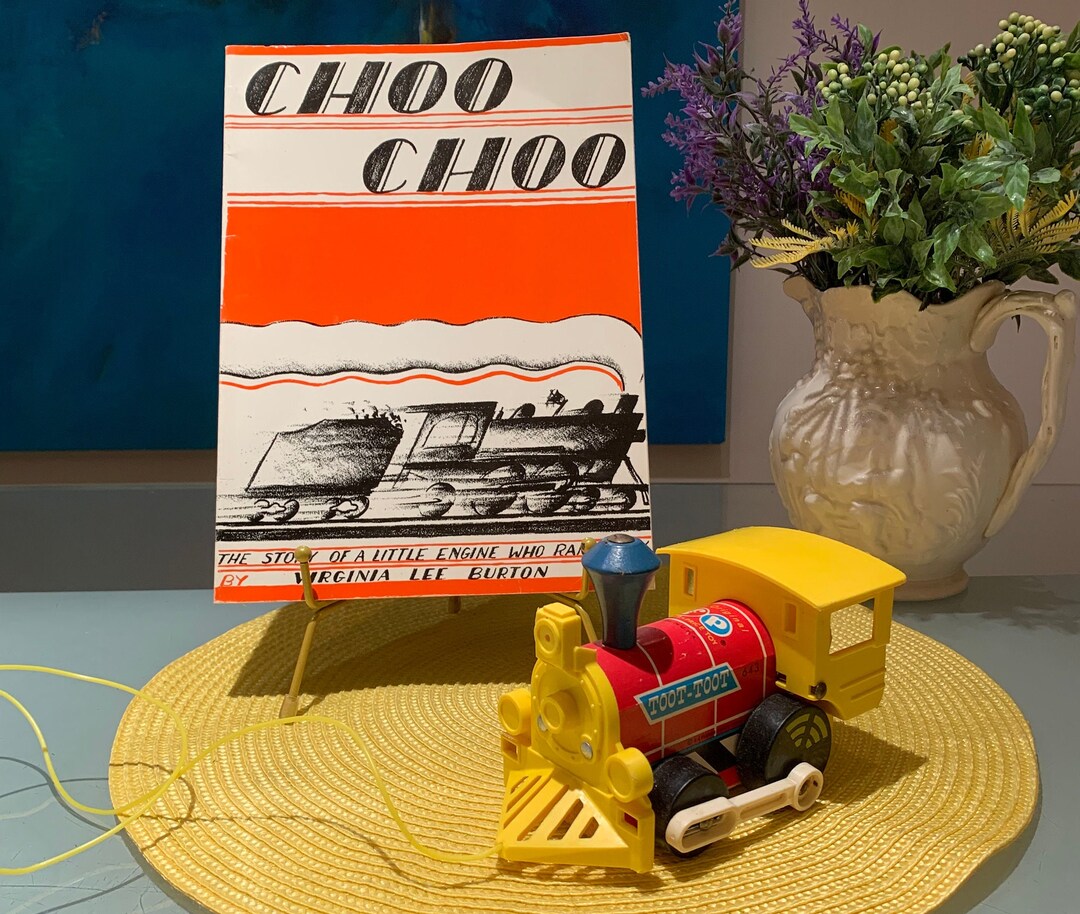 Vintage Fisher Price Original TOOT TOOT Train & CHOO Choo Train Book by ...