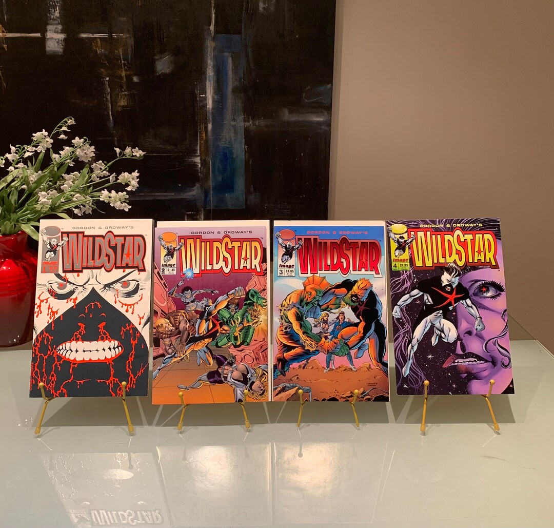WILDSTAR #1 (silver Foil Embossed Cover) & Issues #2 #3 and #4. by ...
