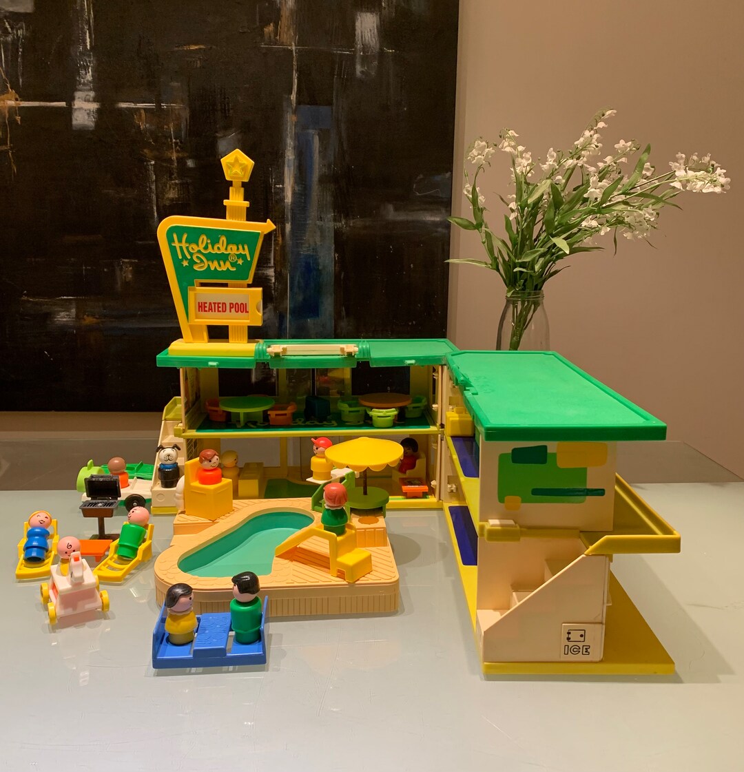 Vintage Playskool Holiday Inn & Fisher Price Little People Swimming ...